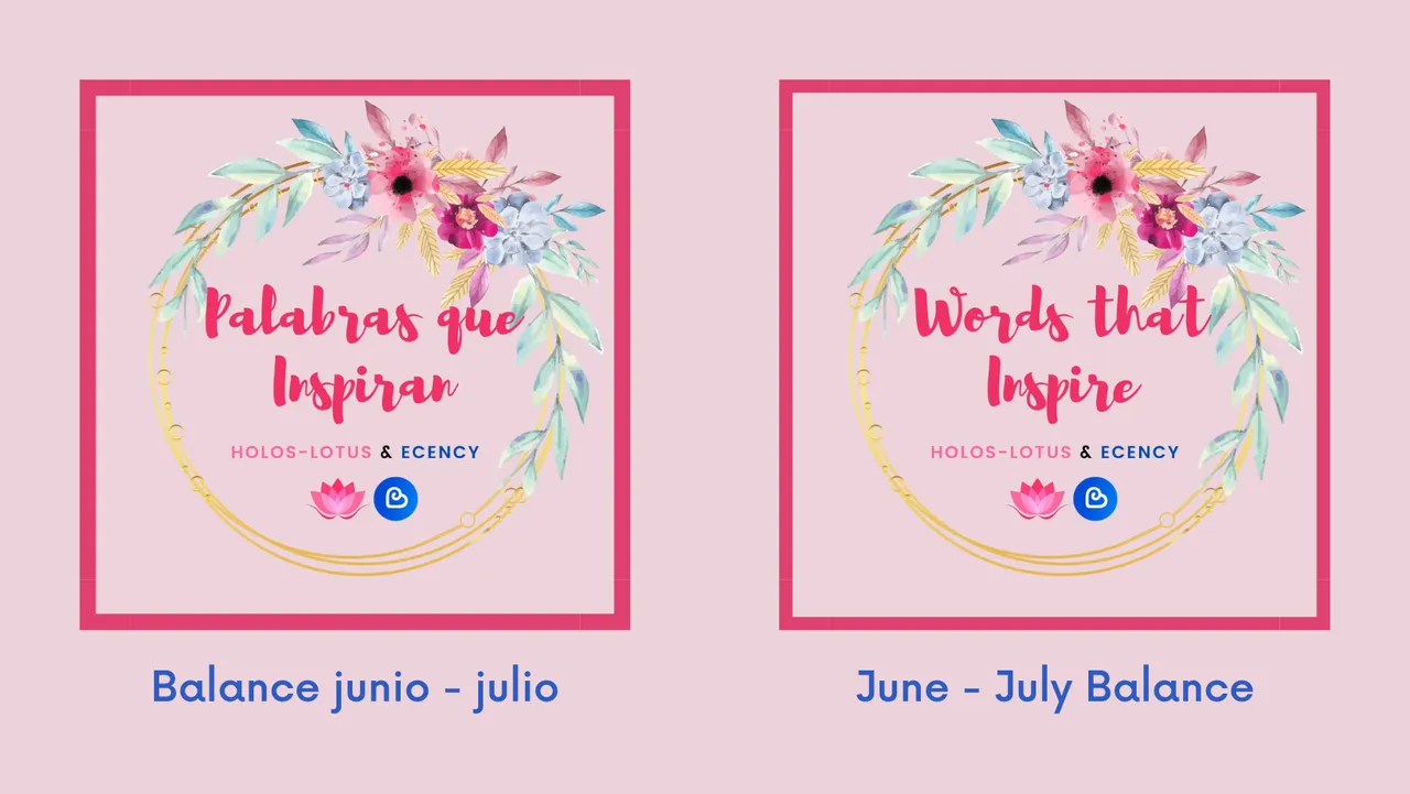 Palabras que inspiran - Balance junio y julio // Words that inspire...