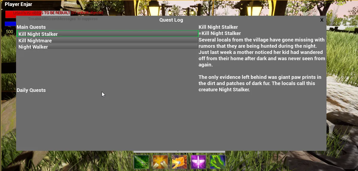 Game Development | Main Quest Line Part 1