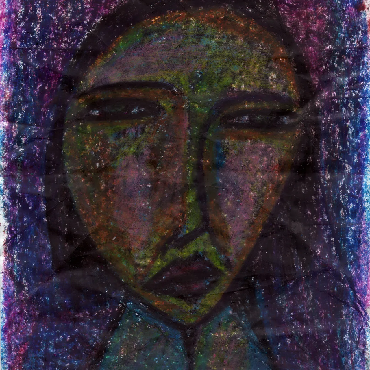 Girl with a suspicious character. \ Original drawing