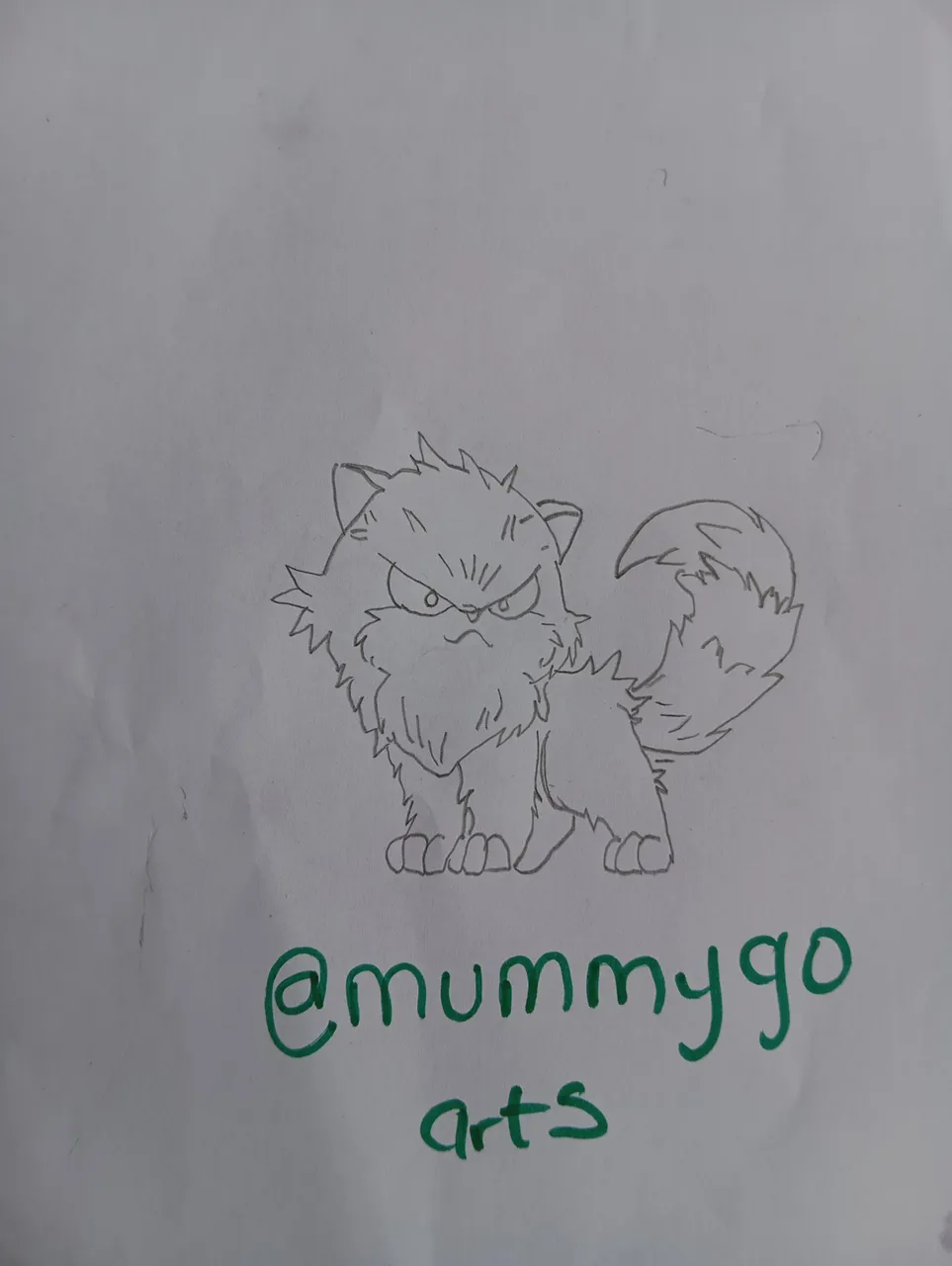 Drawing the Miu Miu Creature.