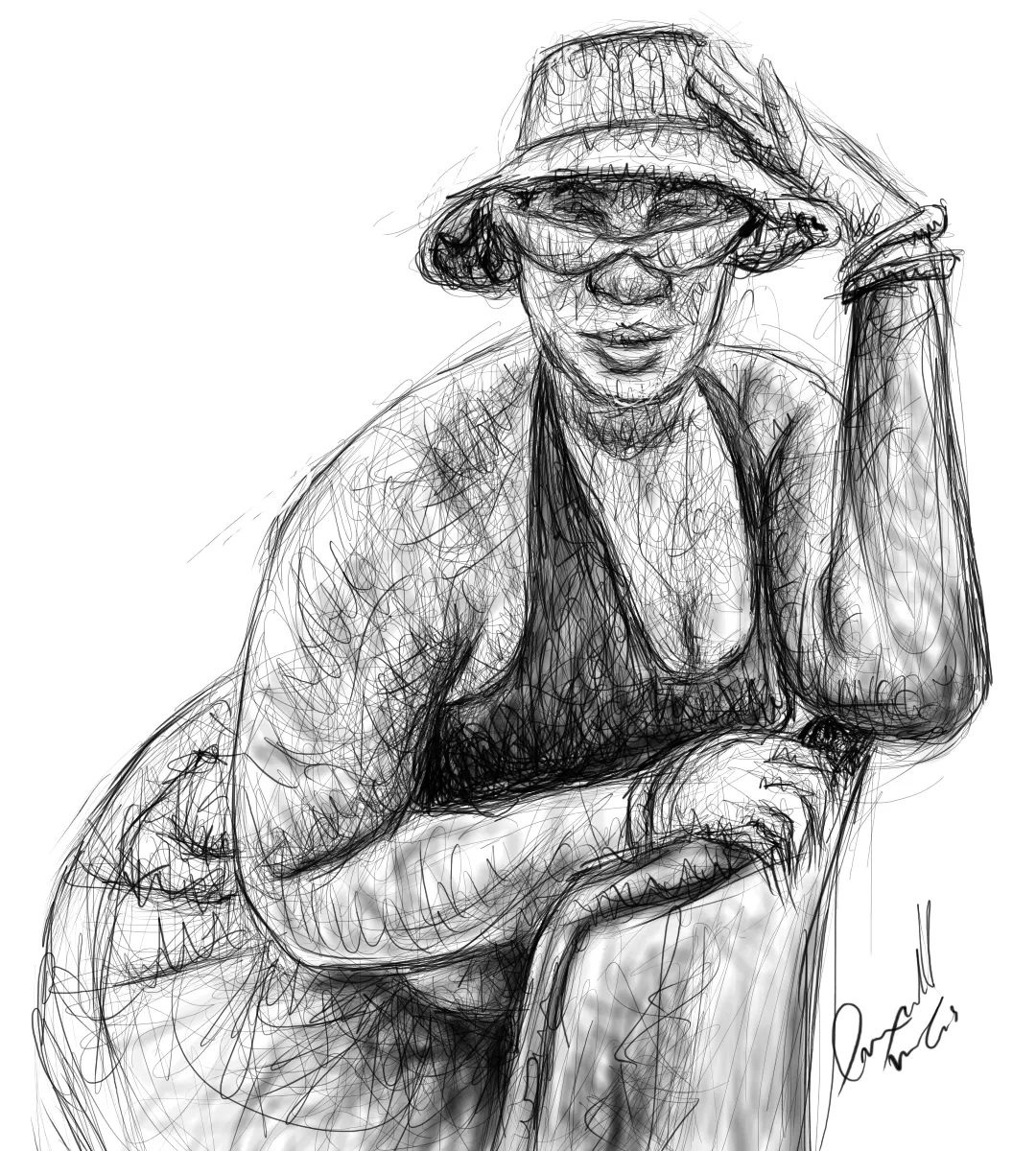 Figure Drawing - Digital Art