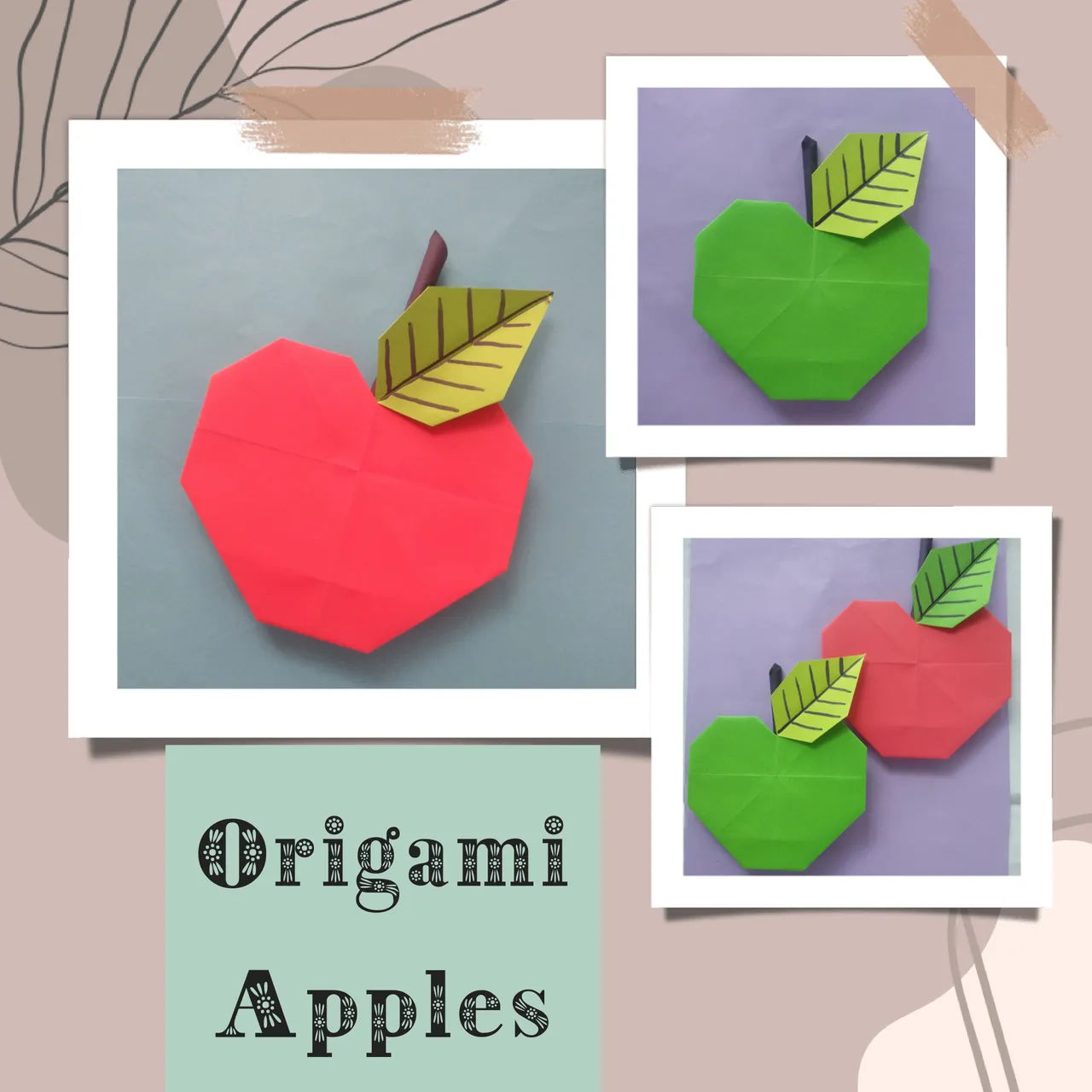 How to Make Origami Apples