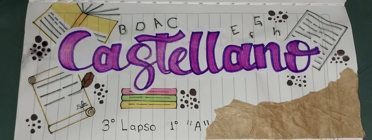 [ESP-ENG] Separador para mi cuaderno de castellano/ Separator for m...