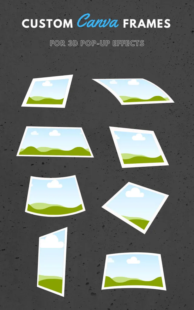 3D pop-up effect in Canva