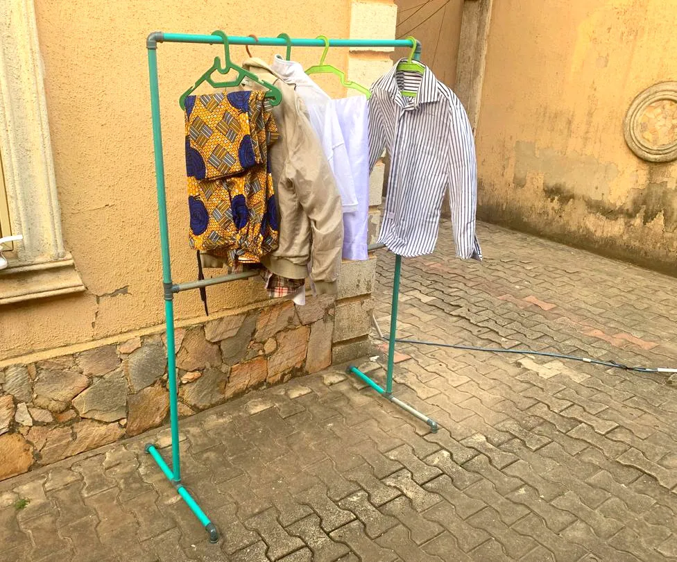 DIY/ Constructing A PVC Pipe Cloth Display Hanger.