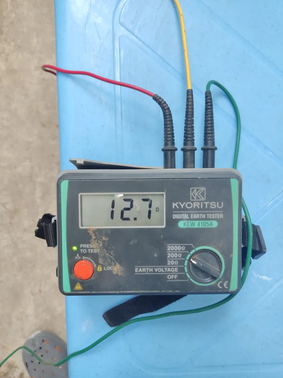 Conducting Earth testing and Earthing into the ground