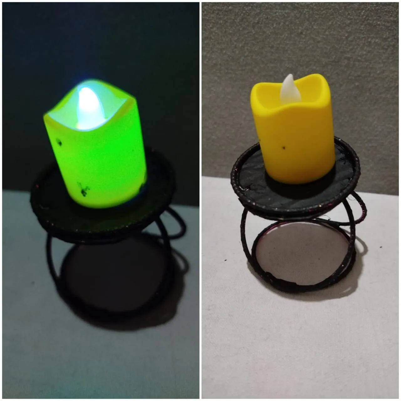 Candle light stand from bangles