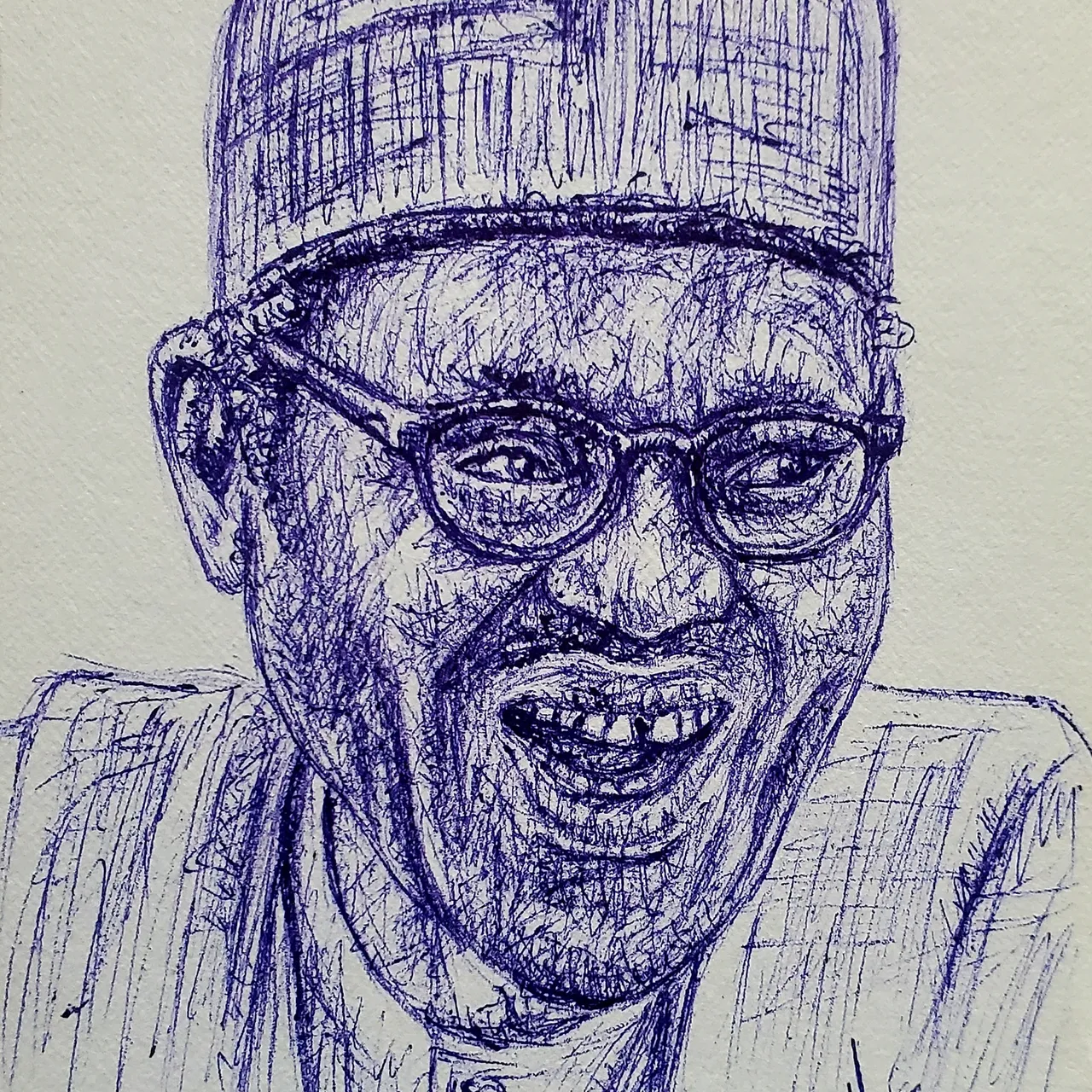 Portrait Drawing Of Muhammadu Buhari
