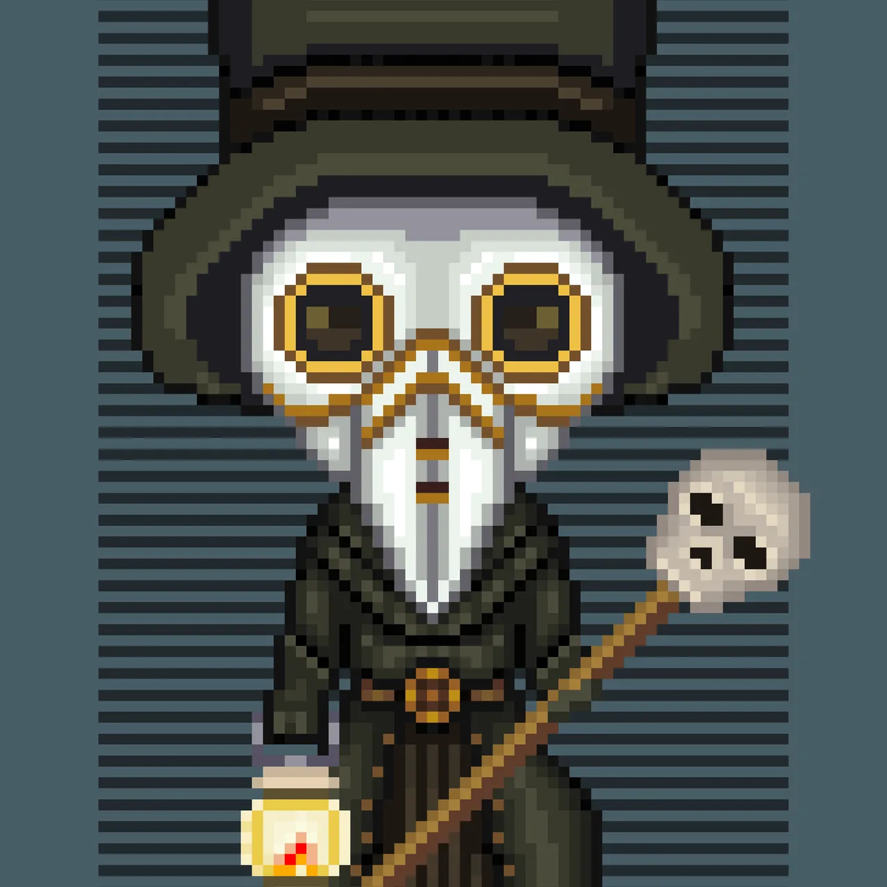 Doctor Blight | Splinterlands Art Contest | Pixel FanArt [Eng-Esp]