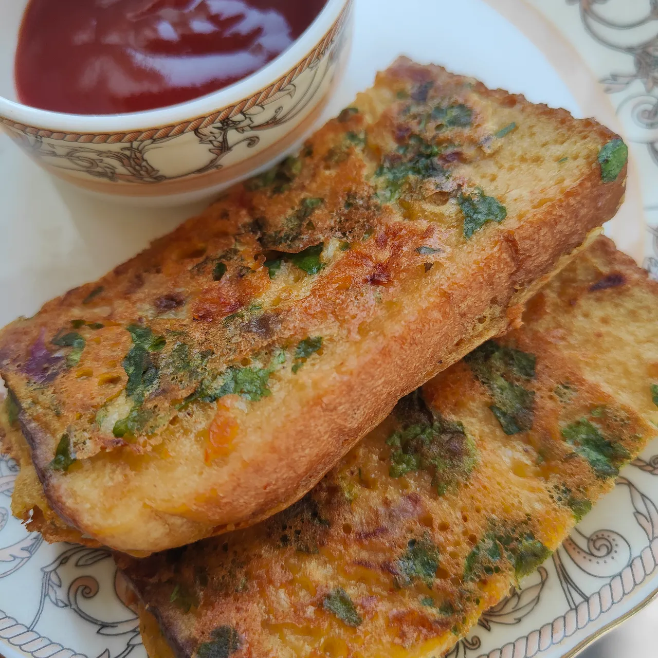 Besan bread toast recipe with a healthy twist # good food good mood...