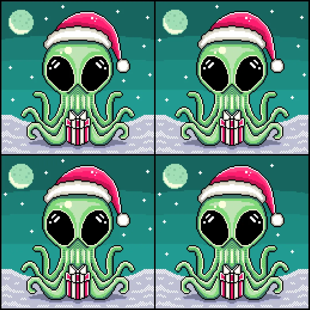 Alien Christmas | Navidad Alienígena (Digital Art)