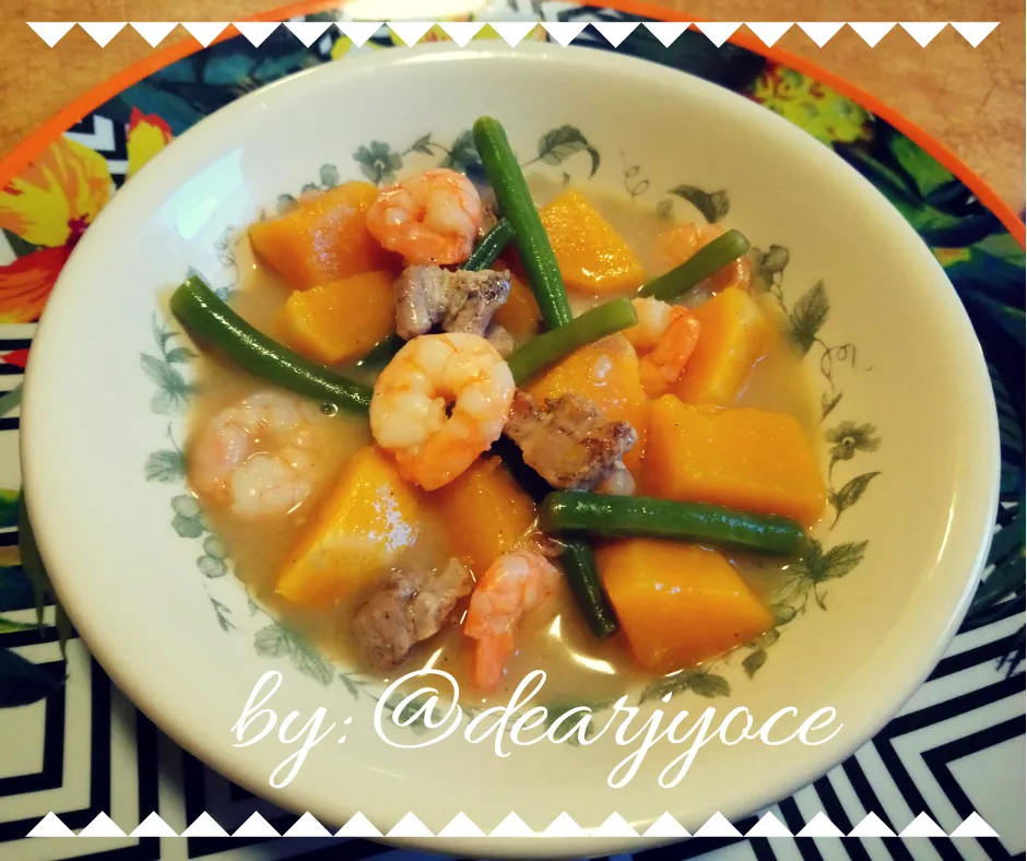 [Food] Butternut Squash and String Beans in Gata Mix