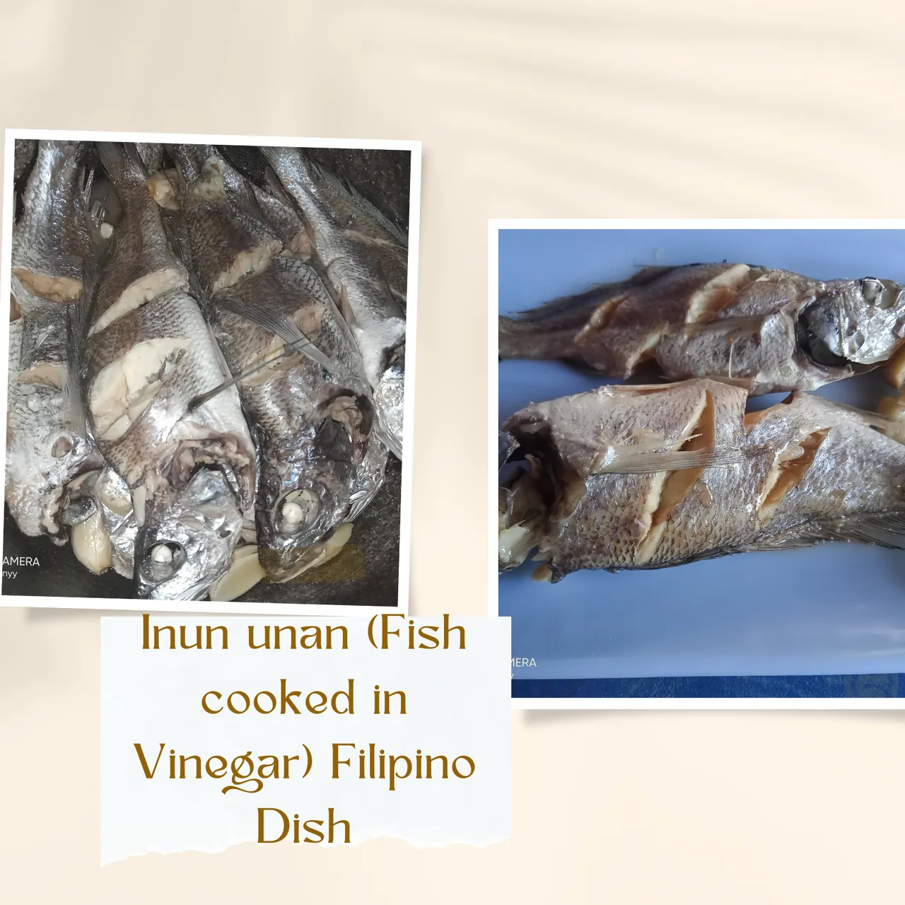 Inun unan (Fish cooked in Vinegar) A Filipino Dish