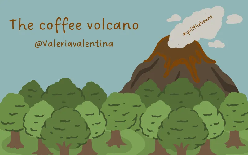 The coffee volcano 🌋
