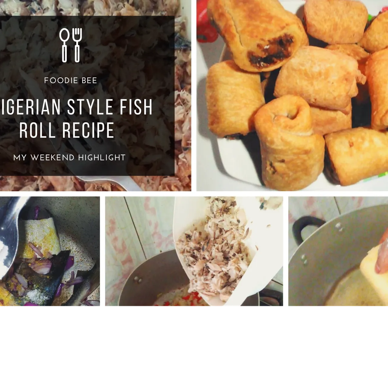 Nigerian Style Of Making Fish Roll || Step By Step Recipe || My Wee...