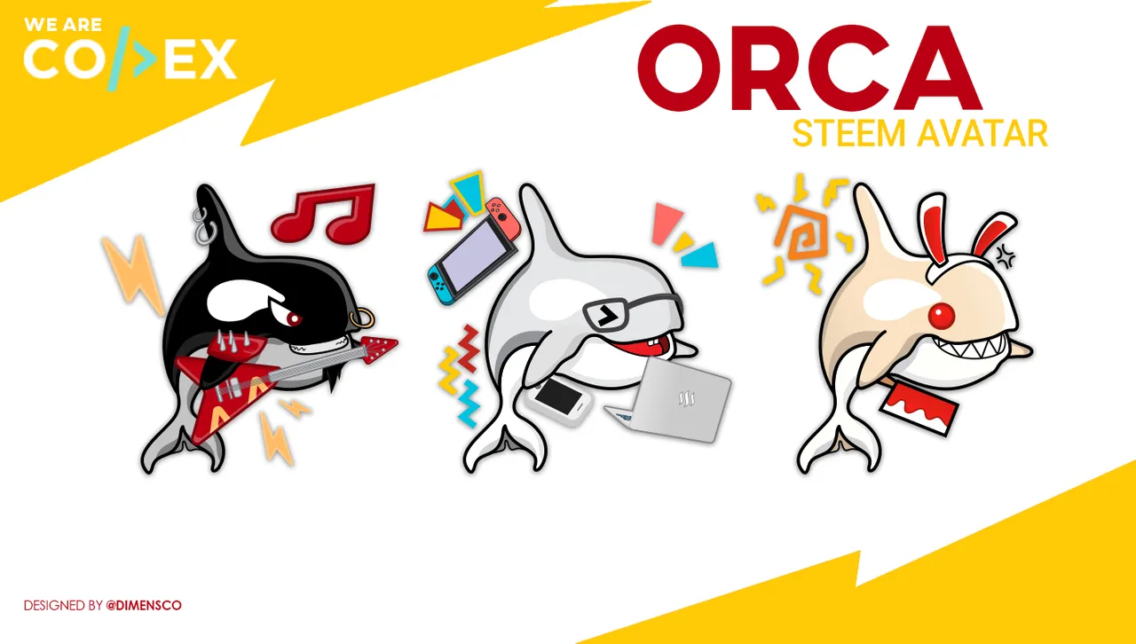 Orca Avatar Design for @wearecodex Steem Avatar Generator