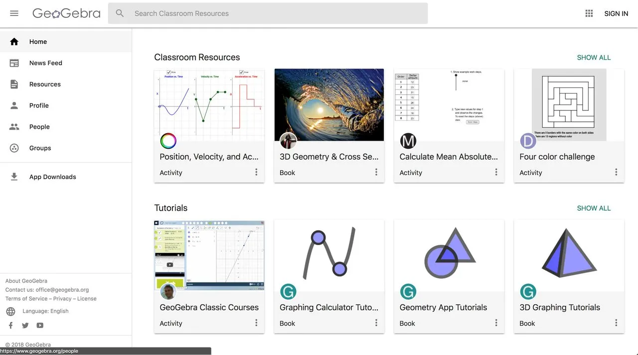 Geogebra - Learn Mathematics through visual diagrams