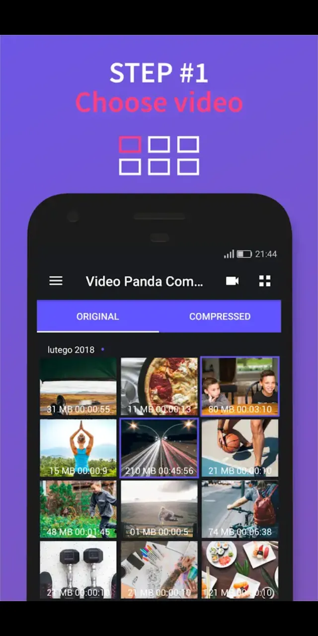 Panda movie compressor - An app that reduces video size to save mor...