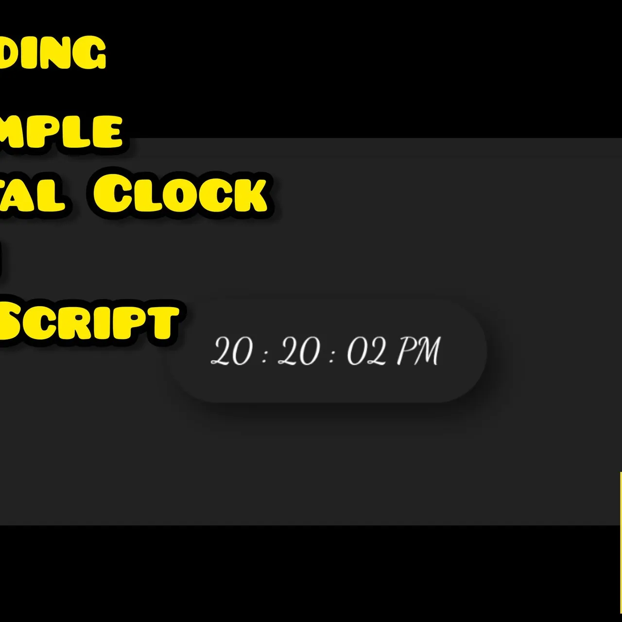 Building a Simple Digital Clock with JavaScript