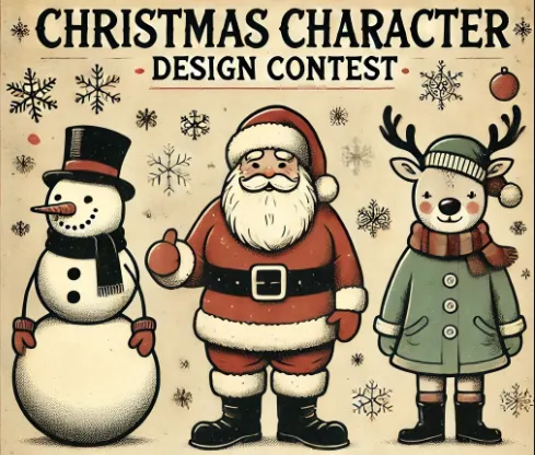 Announcing the DrawADay Christmas Character Design Drawing Contest