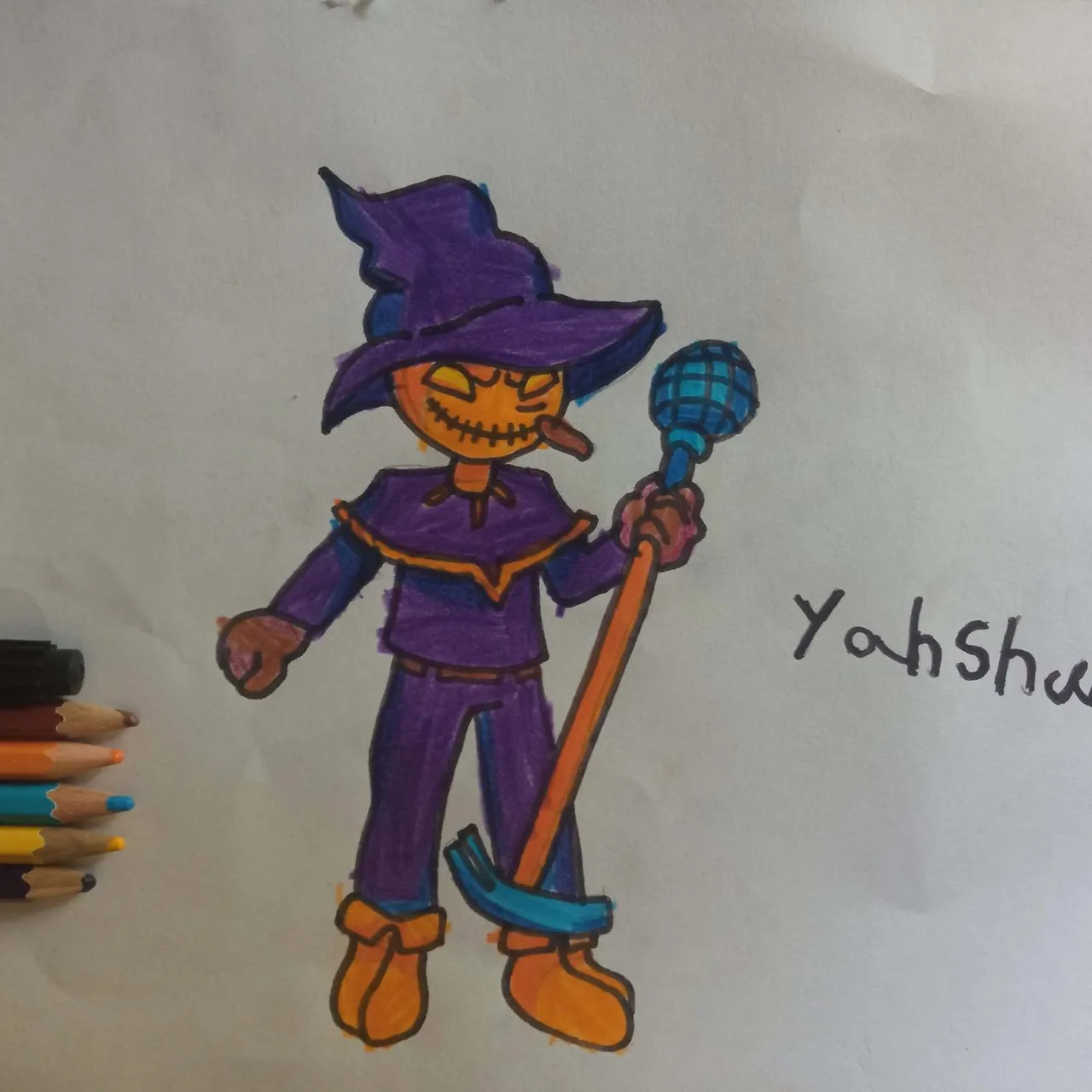 [ING - SPA] Drawing inspired by Zardy from Funkin Night Friday│Dibu...