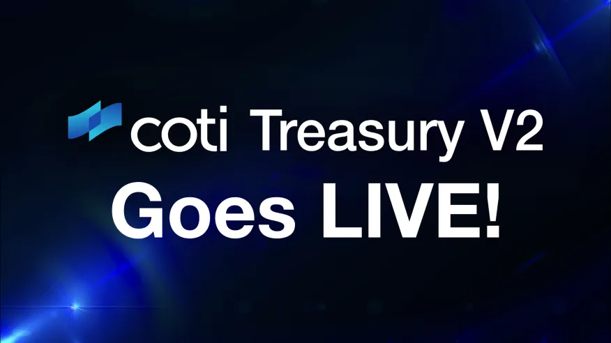 COTi Treasury V2 Goes LIVE - Coti V1 Deposits have been successfull...