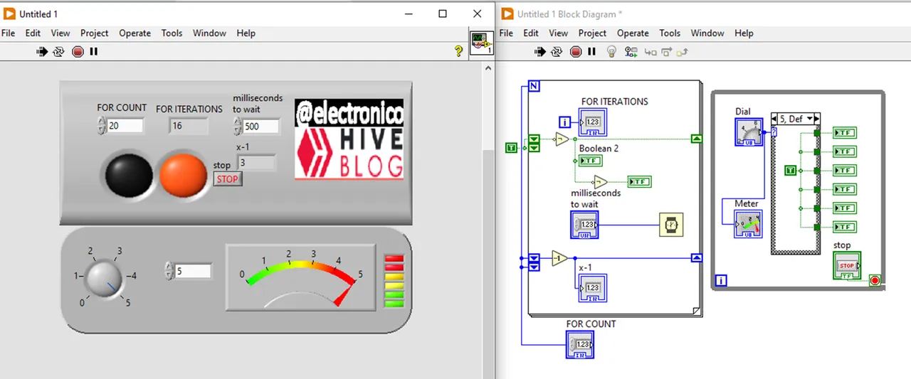 LabView Structures: For Loop and Case (Switch) EN/ES