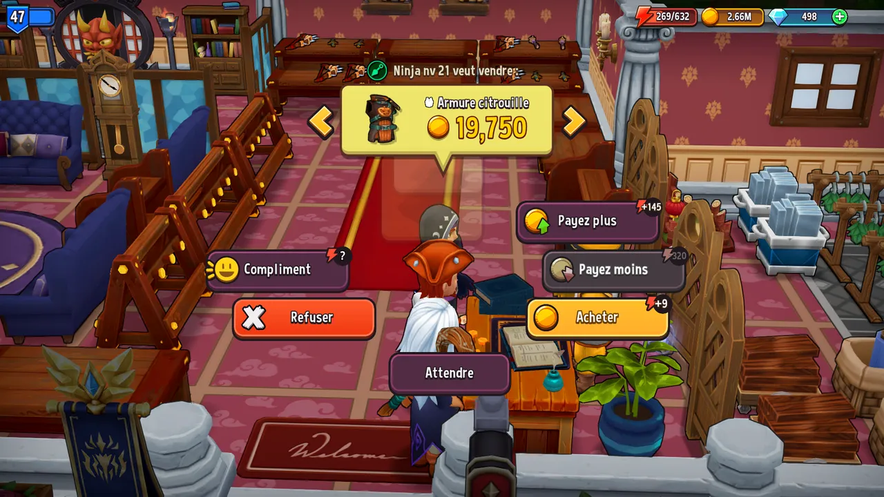 Shop titans : Les qualités (légendaires) et recrutement!