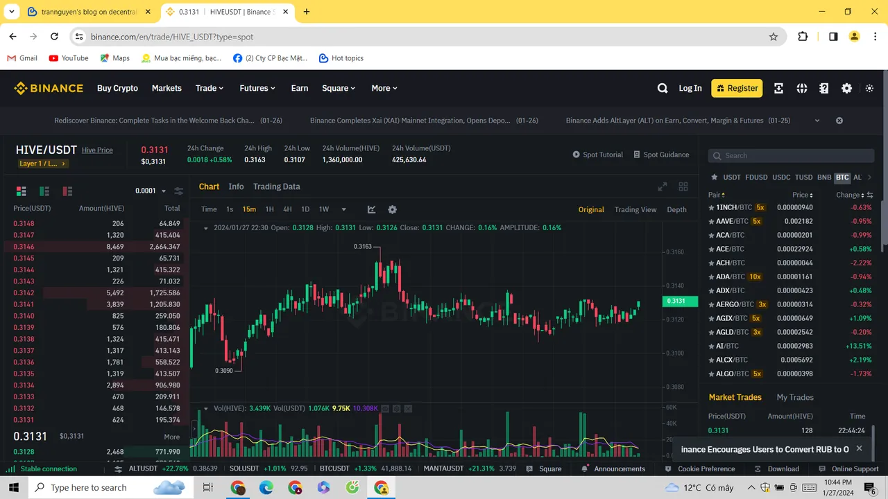hive update 27/1/2023