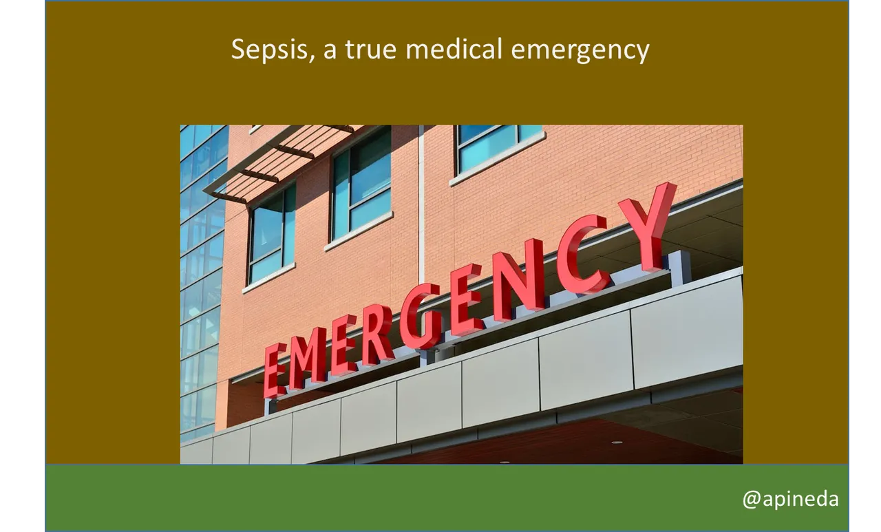 Sepsis, a true medical emergency