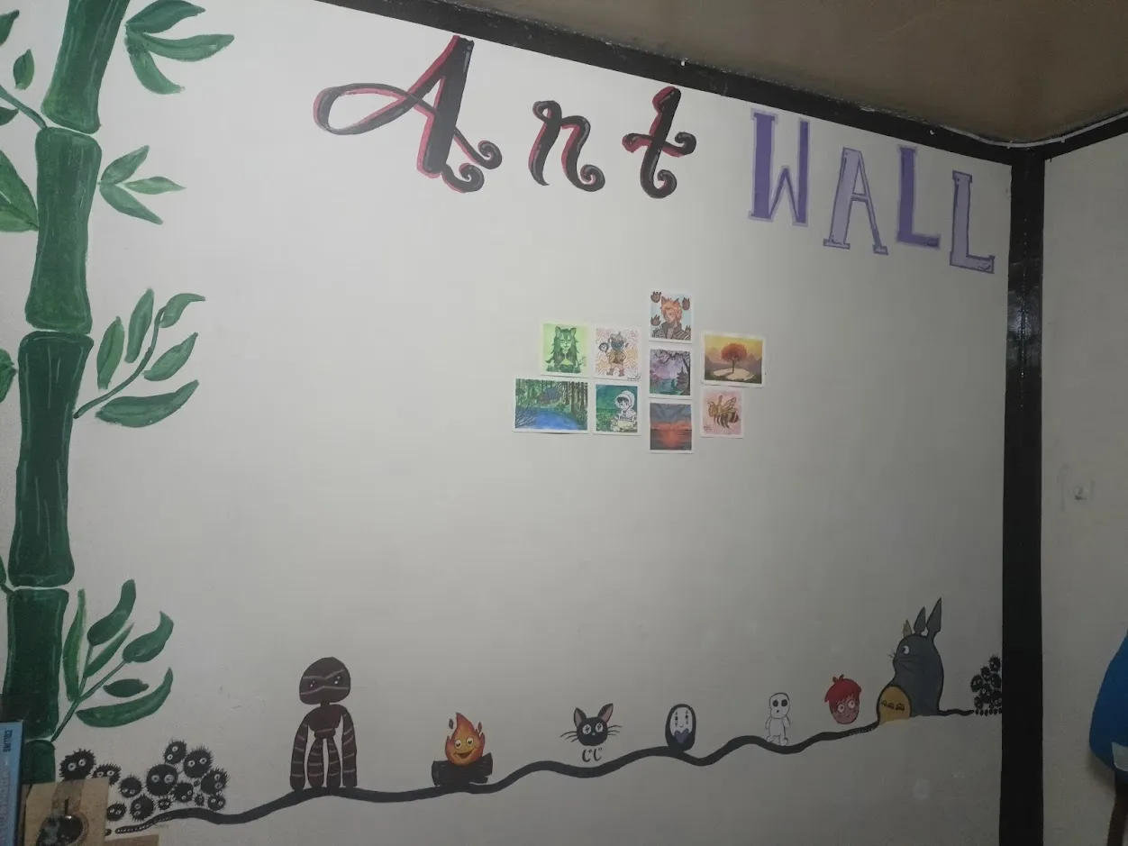Completed the Ghibli-Inspired Border on My Art Wall (Creative Sunda...