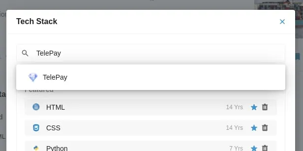 Devs, you can now add TelePay to your Showwcase profile 🎉