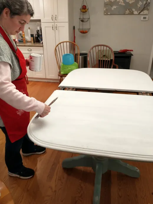 Repainting Our Dining Table, Fresh Paint