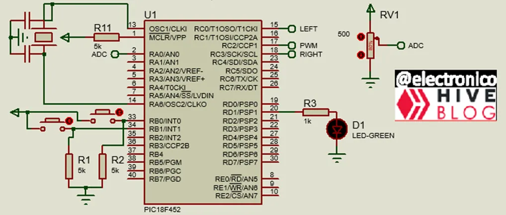 DC Motor Control with L293D and PIC18F452 EN/ES