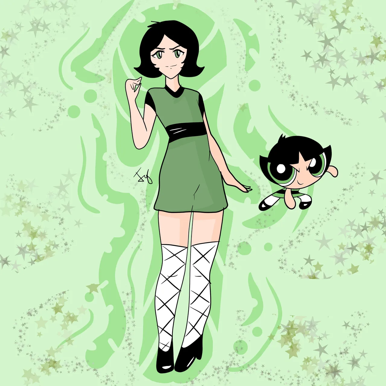 FANART- Las Chicas SúperPoderosas/Bellota - The Powerpuff Girls ESP...