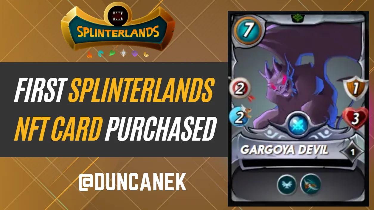 Buying my First Splinterlands NFT Card - Despise not Little Beginn...
