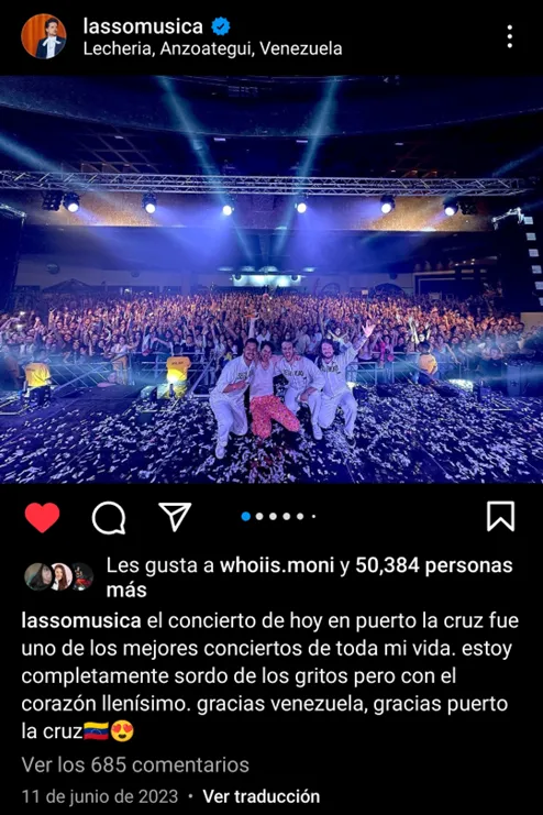 Lasso: Un concierto inolvidable | Lasso: An unforgettable concert