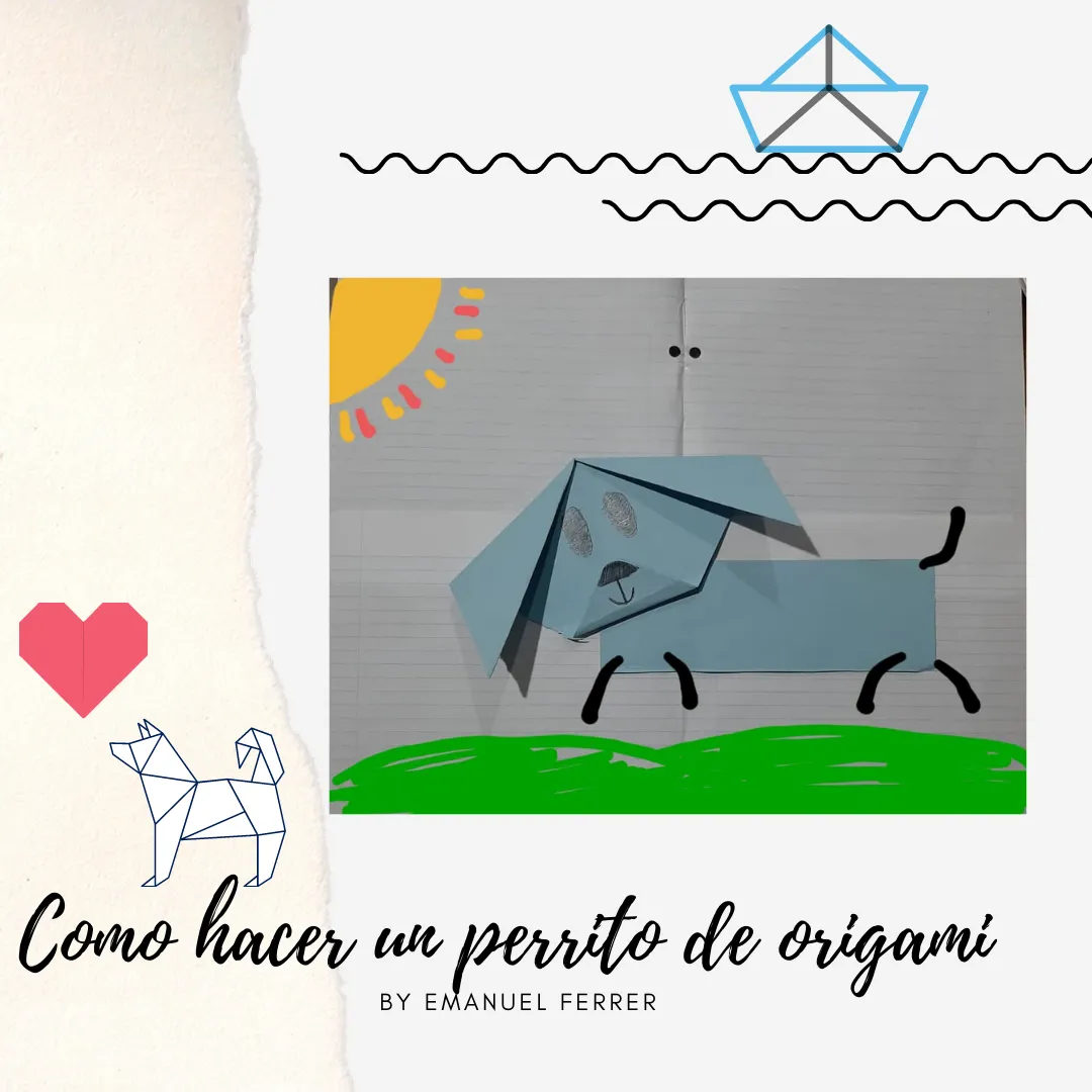 Como hacer un perrito en origami🐶