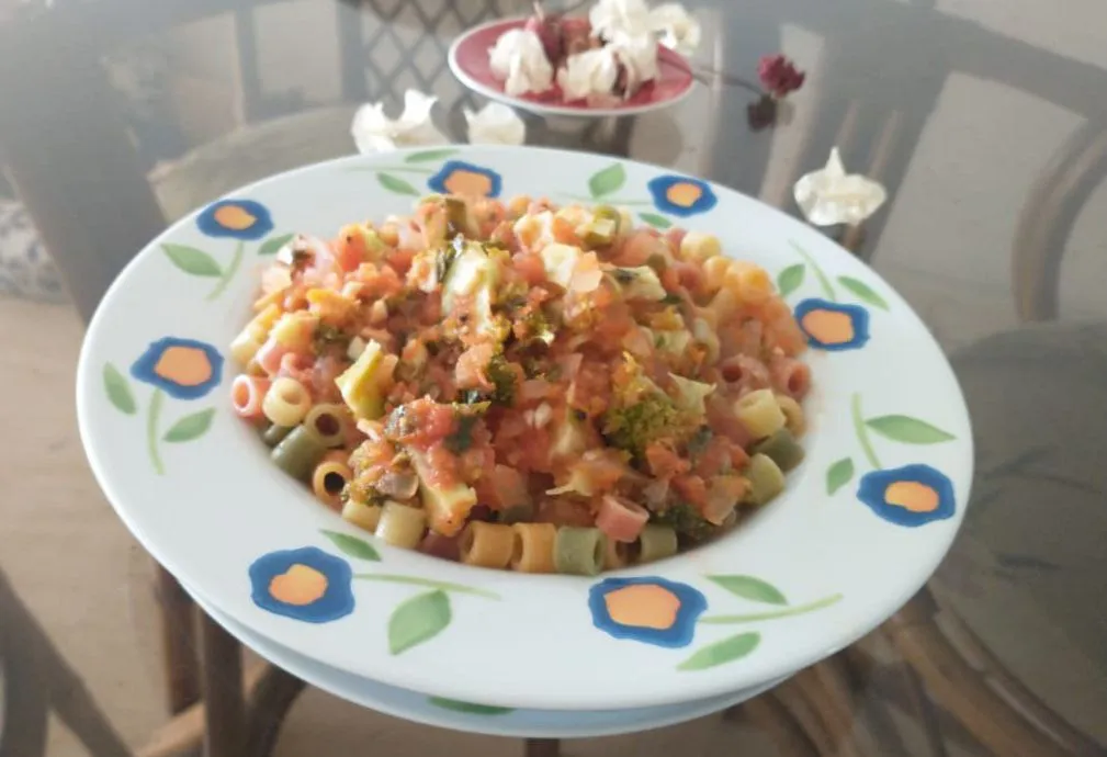 Thimble Pasta With Neapolitan Sauce, my way. / Pasta Dedal Con Sals...