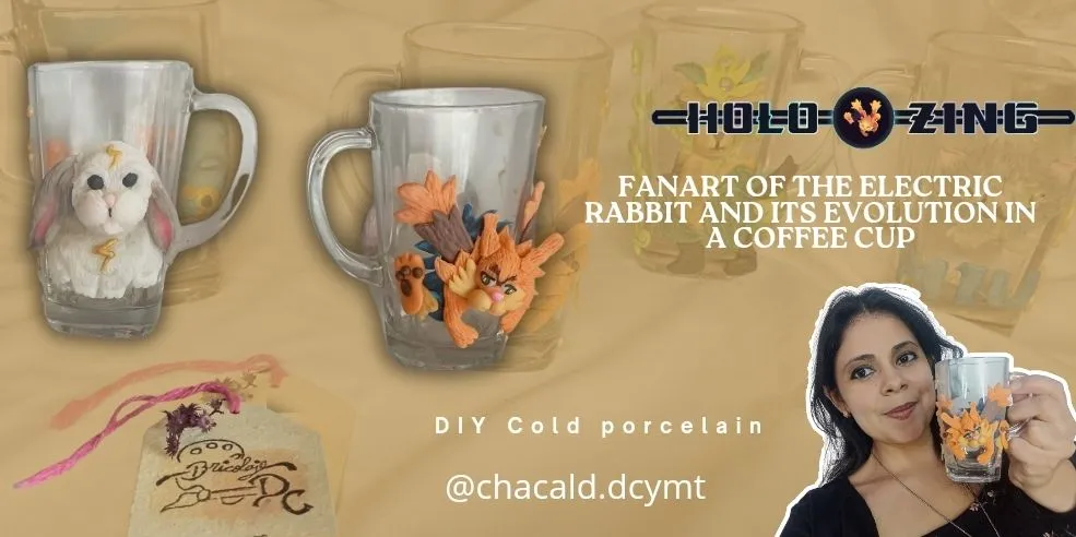 Fan art of the Electric Rabbit and its evolution to the Mystic Rabb...