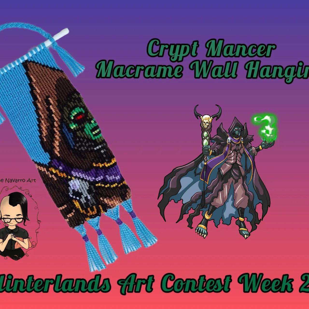 Crypt Mancer Macrame Wall Hanging / Splinterlands Art Contest Week ...