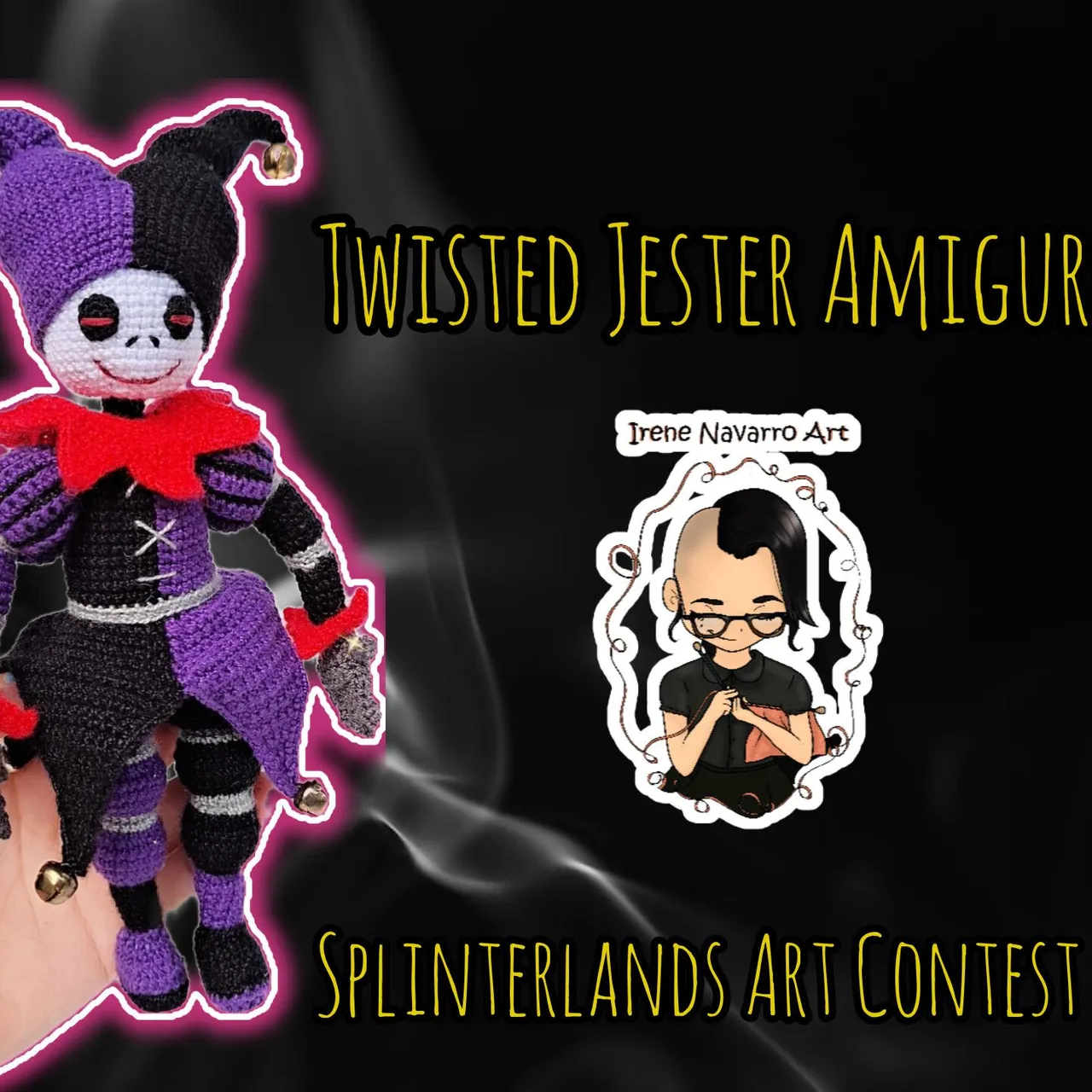 Twisted Jester Amigurumi/ Splinterlands Art Contest #256