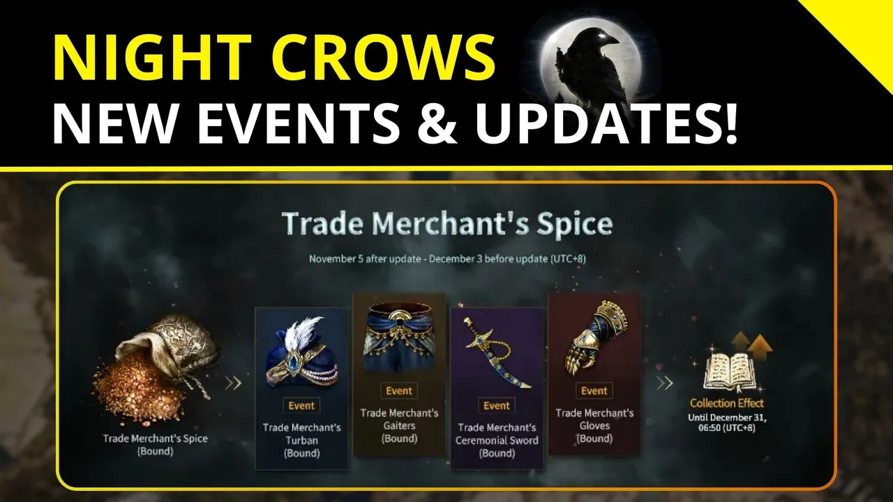 Night Crows 🌒| Update - New Events, Tower of Trials Season 2, Craft ...