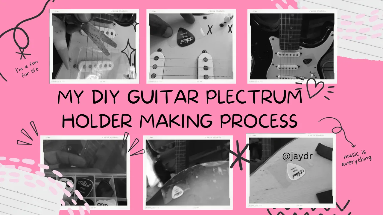 MY DIY GUITAR PLECTRUM HOLDER MAKING PROCESS. NO MORE MISSING PLECT...
