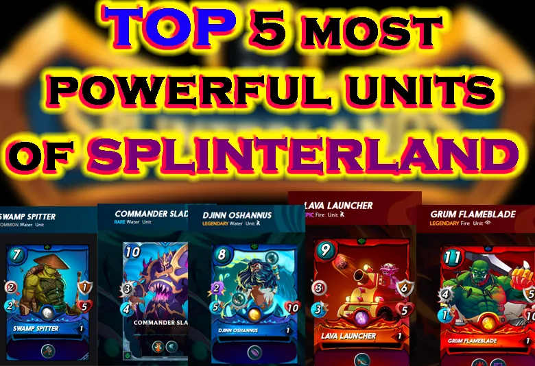TOP 5 MOST POWERFUL UNITS OF SPLINTERLAND FOR BEGINNERS(SOCIAL MEI...