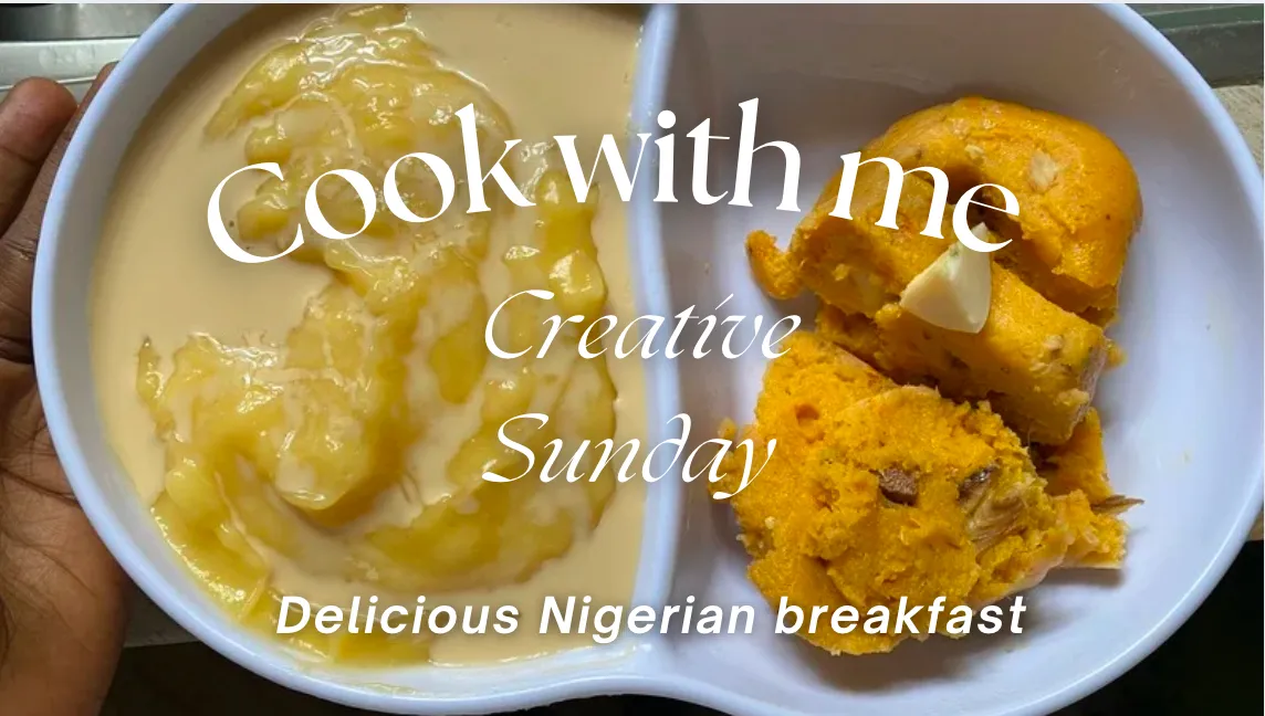 Cook with me: delicious Nigerian breakfast(creative Sunday).
