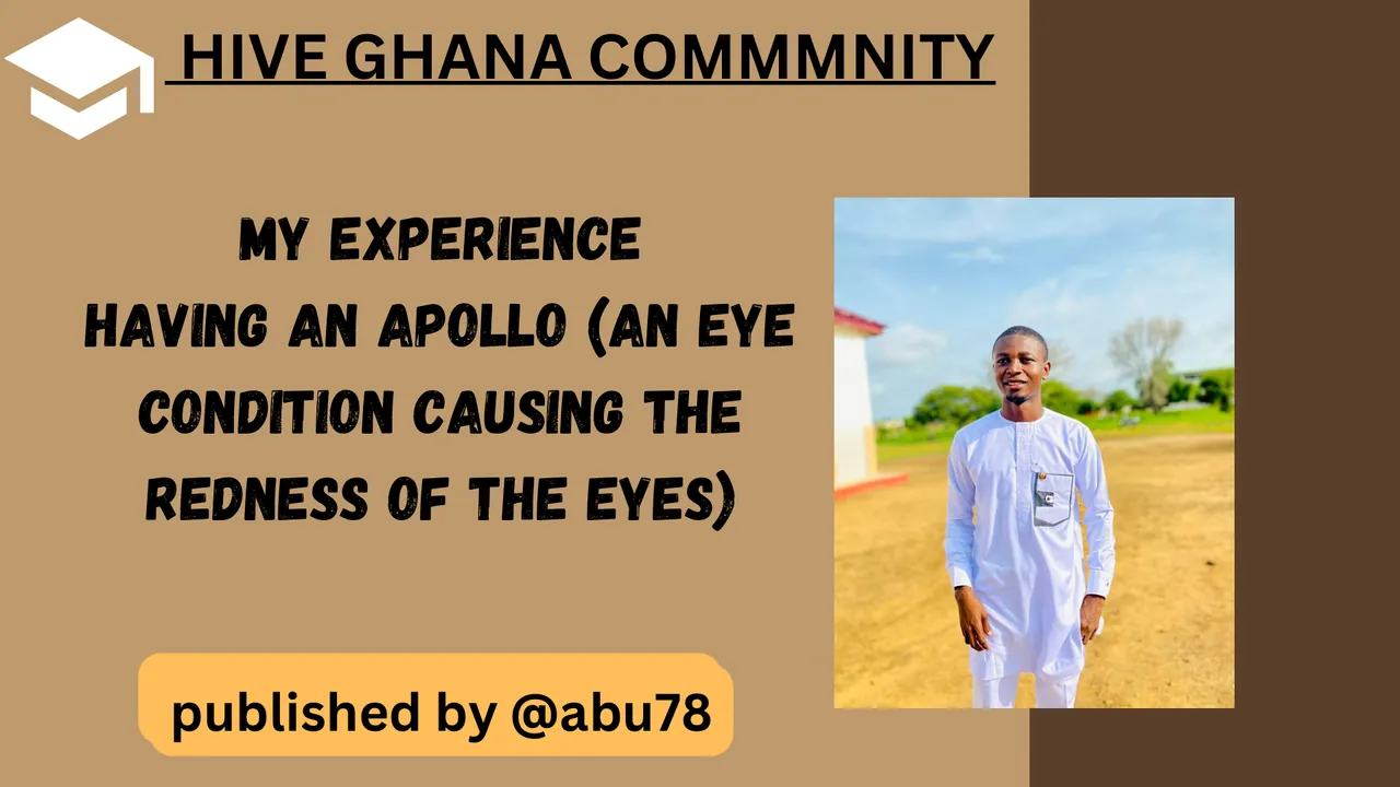 My experience having an Apollo (Eye disease)