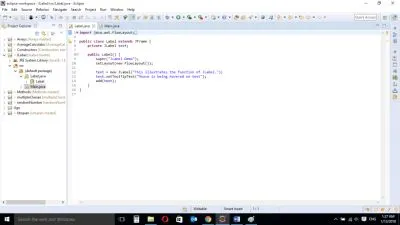 Java Graphical User Interface(GUI): JFrame and JLabel functions Usi...