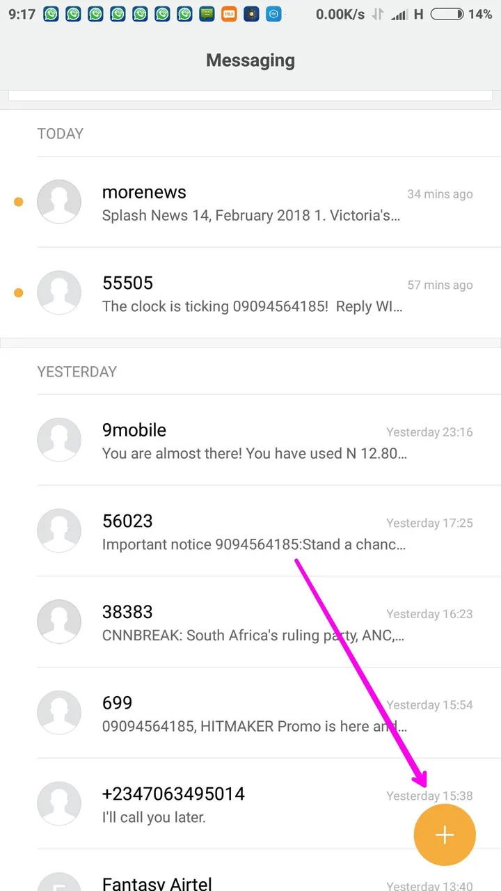 Adding schedule/timed message
