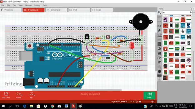 Electronic Project 39: Alarm System Using the principle of LASER wi...
